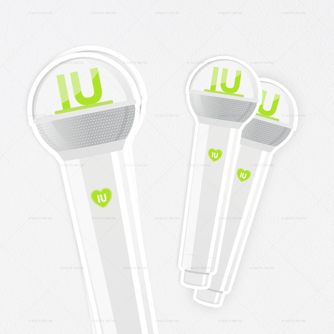 IU Sticker, Uaena Sticker, Kpop Sticker, IU Mic, IU Light Stick Sticker ...