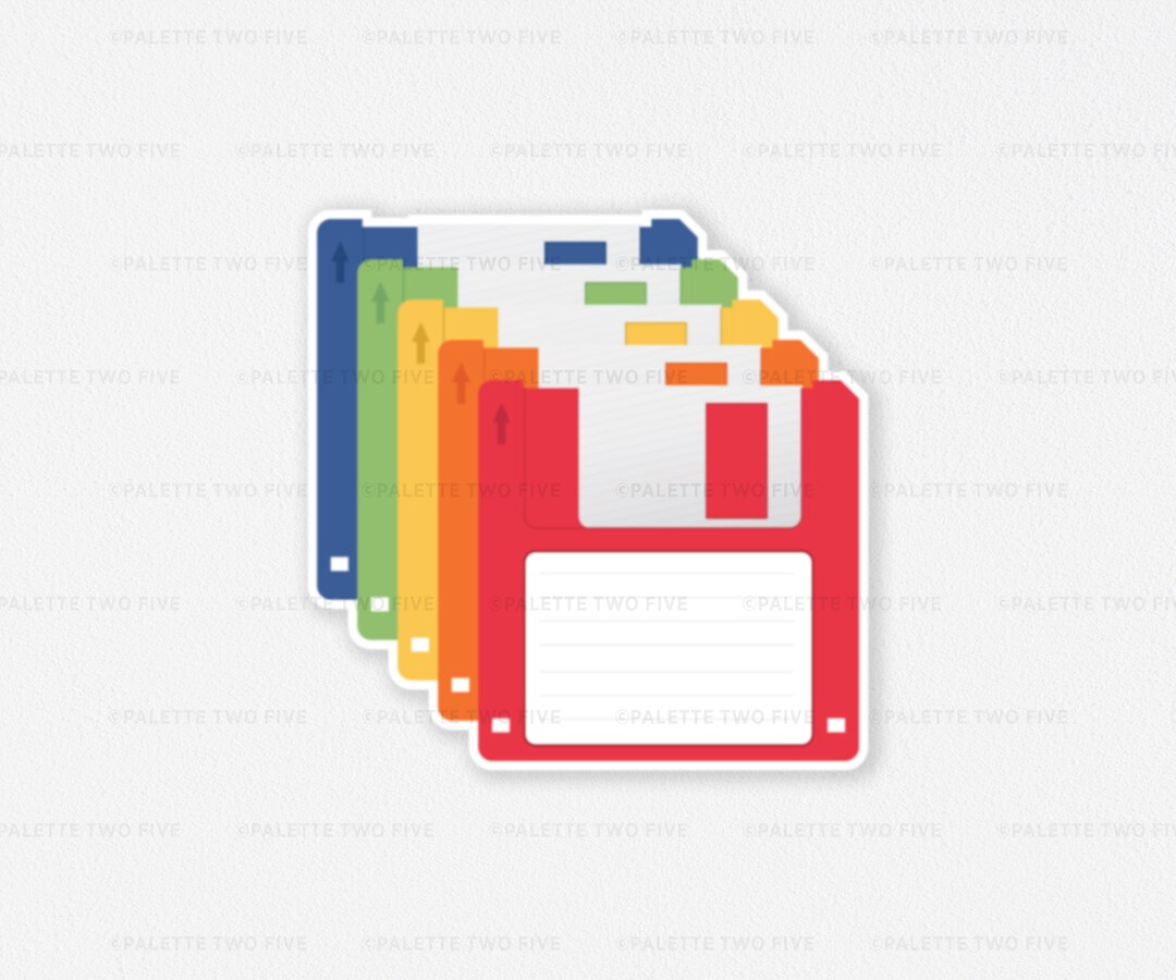 Floppy Disk Sticker Vintage Computer Sticker Computer - Etsy