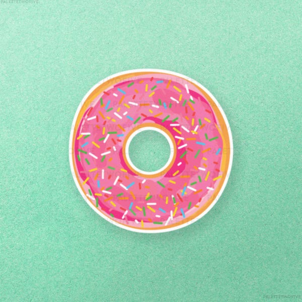 Donut Sticker - Etsy
