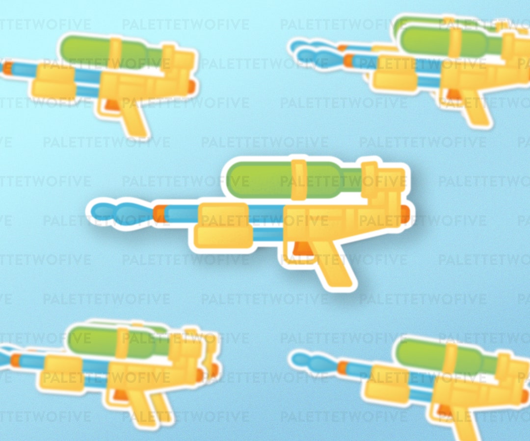 Water Soaker Sticker Water Gun Sticker Super Soaker Sticker - Etsy