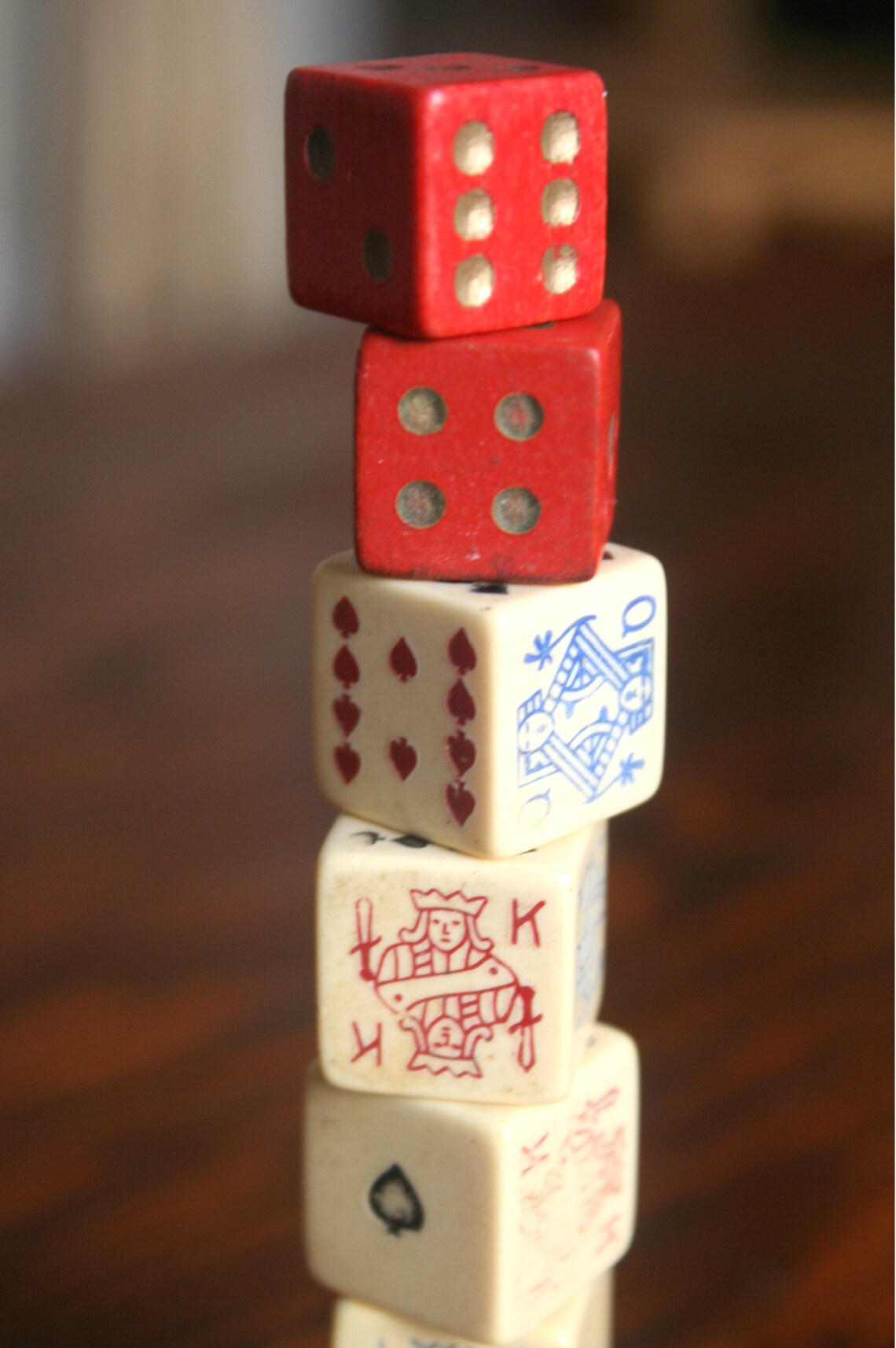 Set of 5 Vintage Bakelite Dice Mid Century Modern Playing | Etsy