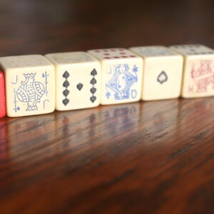 Set of 5 Vintage Bakelite Dice Mid Century Modern Playing | Etsy