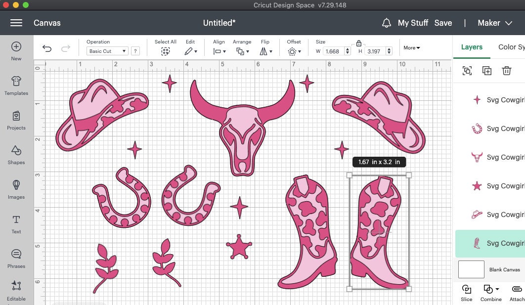 Preppy Cowgirl SVG Bundle | Compatible With Cricut Design Space ...