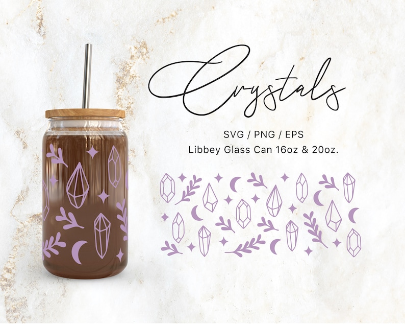 Libbey Glass 16oz 20oz Crystal Svg Files for Cricut Studio & - Etsy
