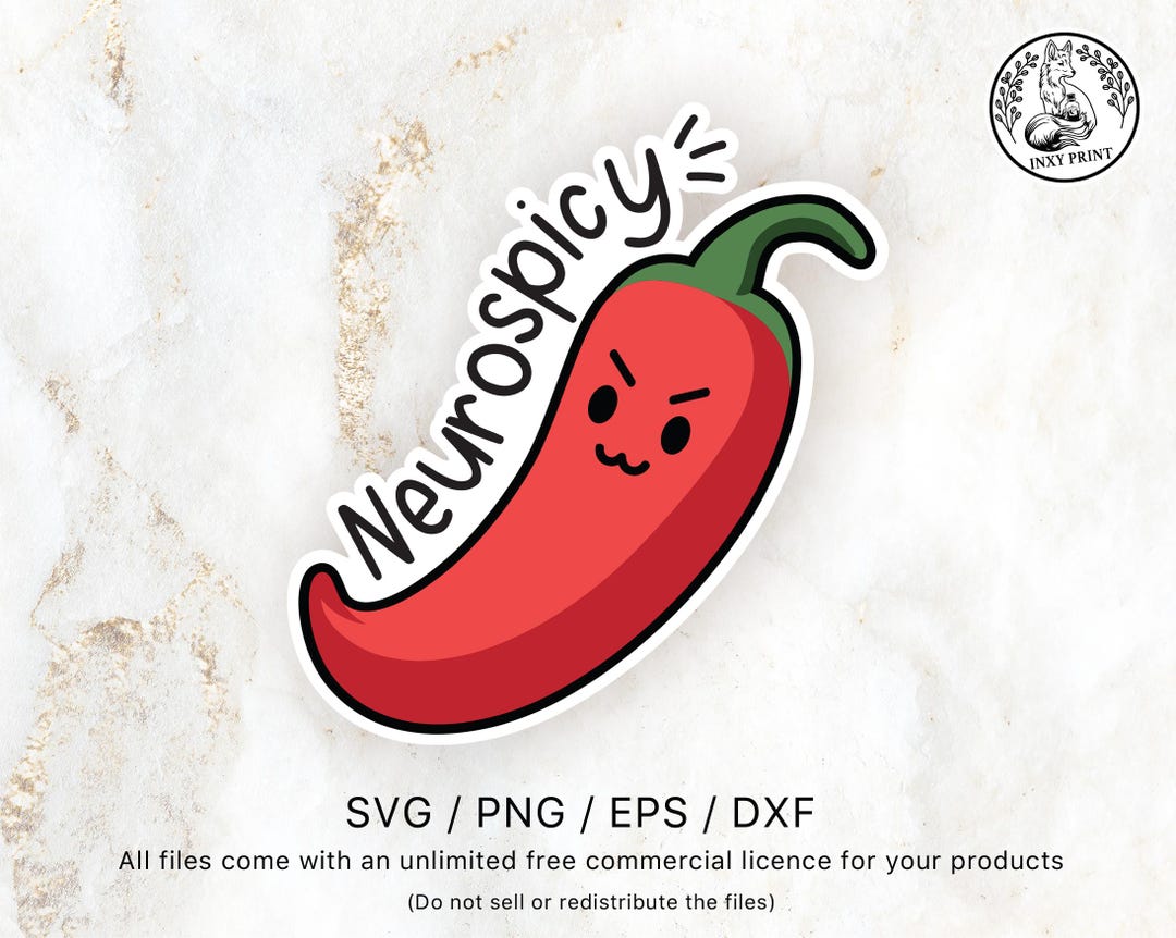 NEUROSPICY Sticker Graphic for Cricut Studio & Silhouette Cameo ...