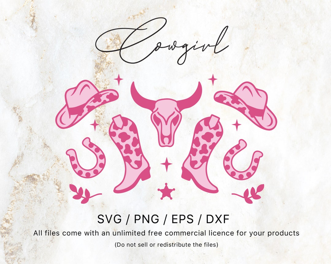 Preppy Cowgirl SVG Bundle | Compatible With Cricut Design Space ...