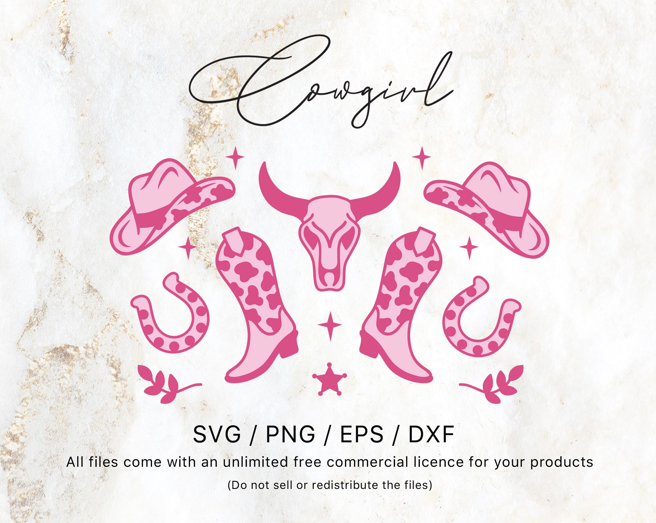 Preppy Cowgirl SVG Bundle Compatible With Cricut Design - Etsy Australia