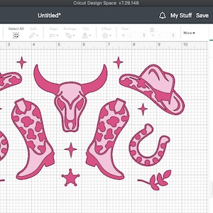 Preppy Cowgirl SVG Bundle | Compatible With Cricut Design Space ...