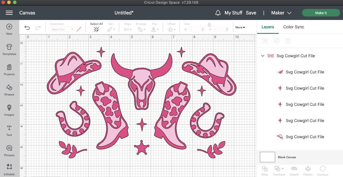 Preppy Cowgirl SVG Bundle Compatible With Cricut Design - Etsy Australia