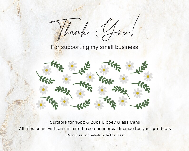 Libbey Glass 16oz 20oz Daisy Chain Svg Files for Cricut & - Etsy