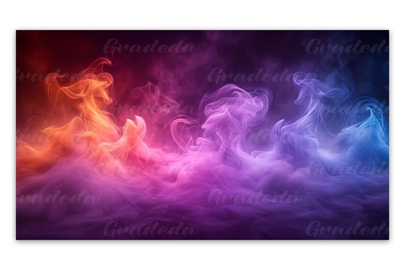 Colorful Smoke Backgrounds Fiery Wallpapers, Rainbow Backdrops ...