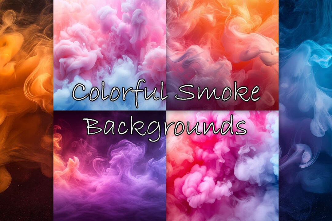 Colorful Smoke Backgrounds Fiery Wallpapers, Rainbow Backdrops ...