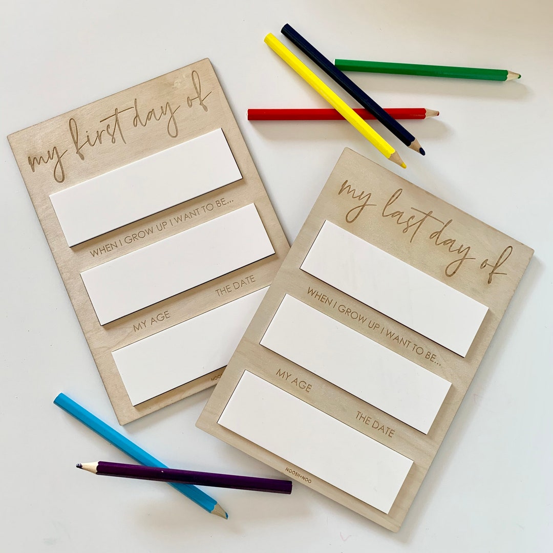 My First Day Board | My Last Day Board | Starting School | Preschool ...