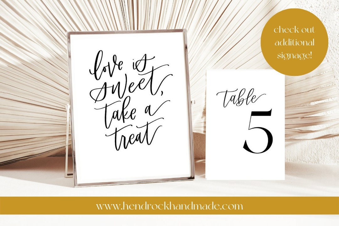 Dessert Table Sign | Printable Dessert Signs | Printable Wedding and ...