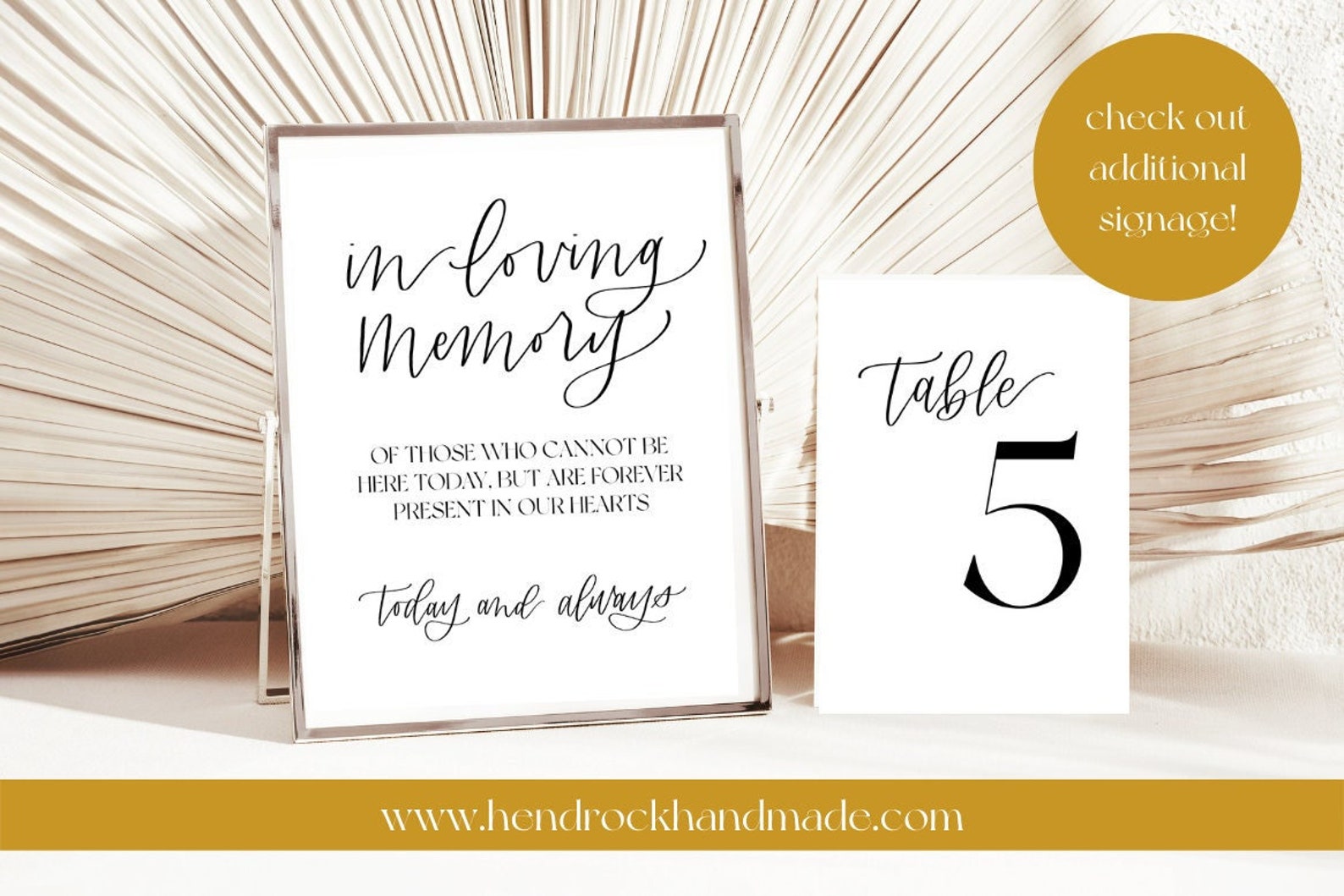 In Loving Memory Sign | Printable in Memory Sign | Printable Wedding ...