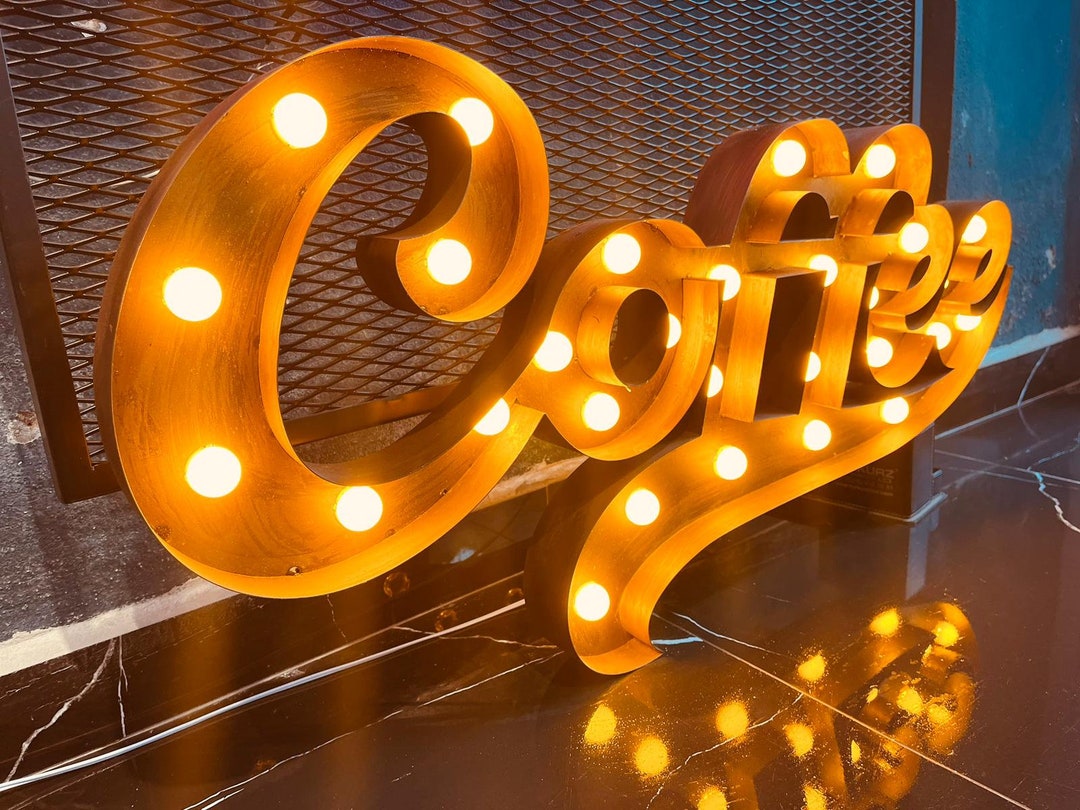 Coffee Marquee Letters, Marquee Letters, Light up Letter, Wall Decor ...