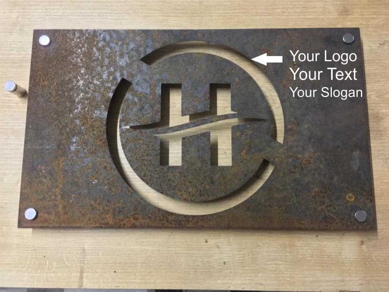 Original 3mm Corten Metal Sign Custom Rusted Metal Signlaser - Etsy