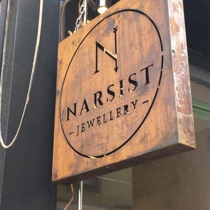 Original 3mm Corten Metal Sign, Custom Rusted Metal Sign,laser Cut ...