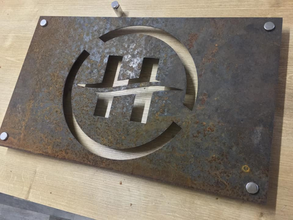 Original 3mm Corten Metal Sign Custom Rusted Metal Signlaser - Etsy