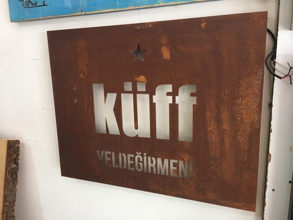 Original 3mm Corten Metal Sign Custom Rusted Metal Signlaser - Etsy