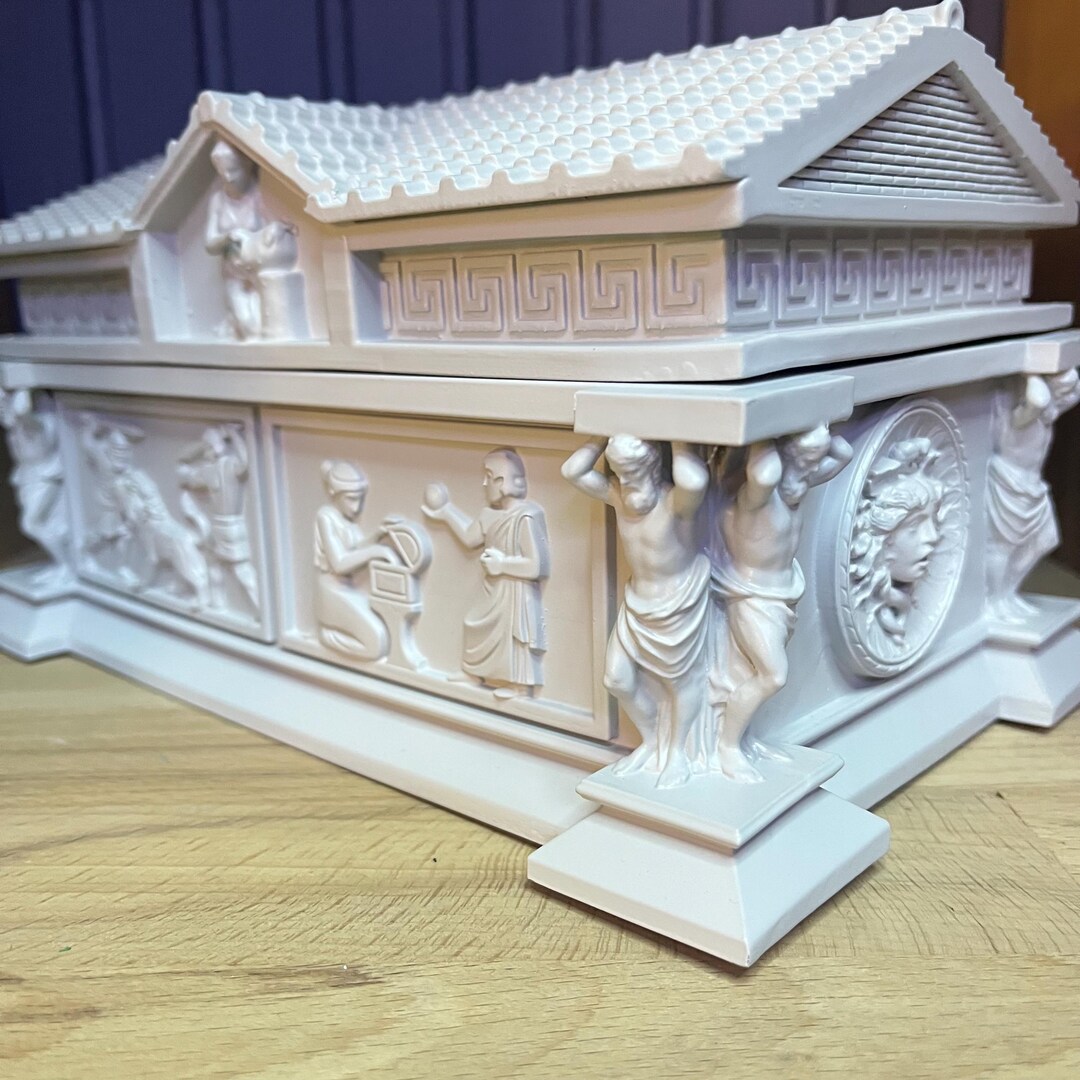 Greek Mythology Sarcophagus Box – 3D Printed Ancient Relic Storage ...