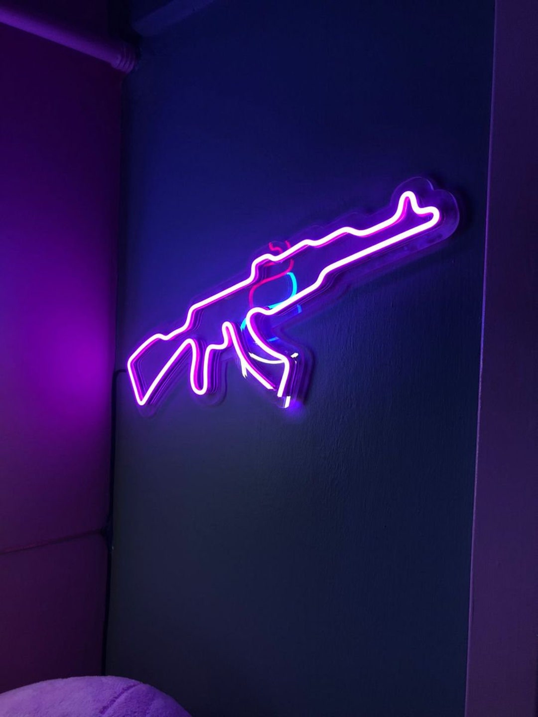 Ak-47 Neon Sign, Weapon Neon Sign,neon Sign,neon Led,room Neon, Neon ...