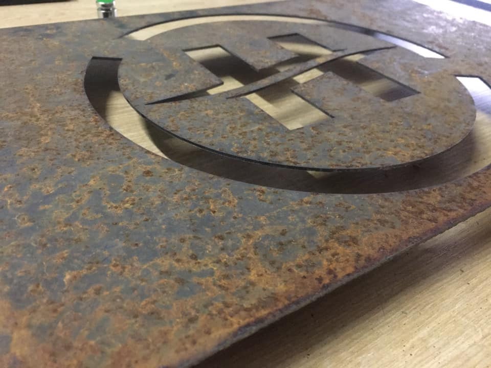 Original 3mm Corten Metal Sign Custom Rusted Metal Signlaser - Etsy