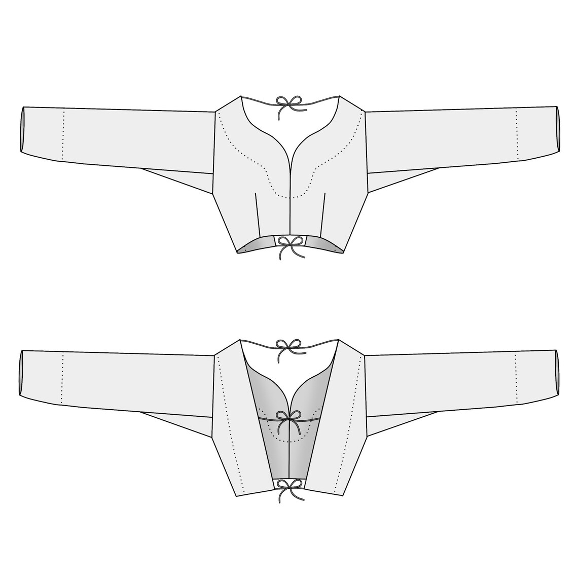 Sweetheart Choli Top - Printable Sewing Pattern - Etsy