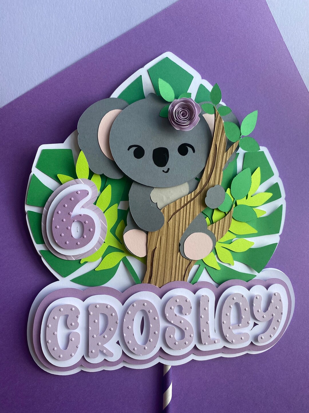 Koala Caketopper /koala Banner / Koala Cupcake Topper - Etsy