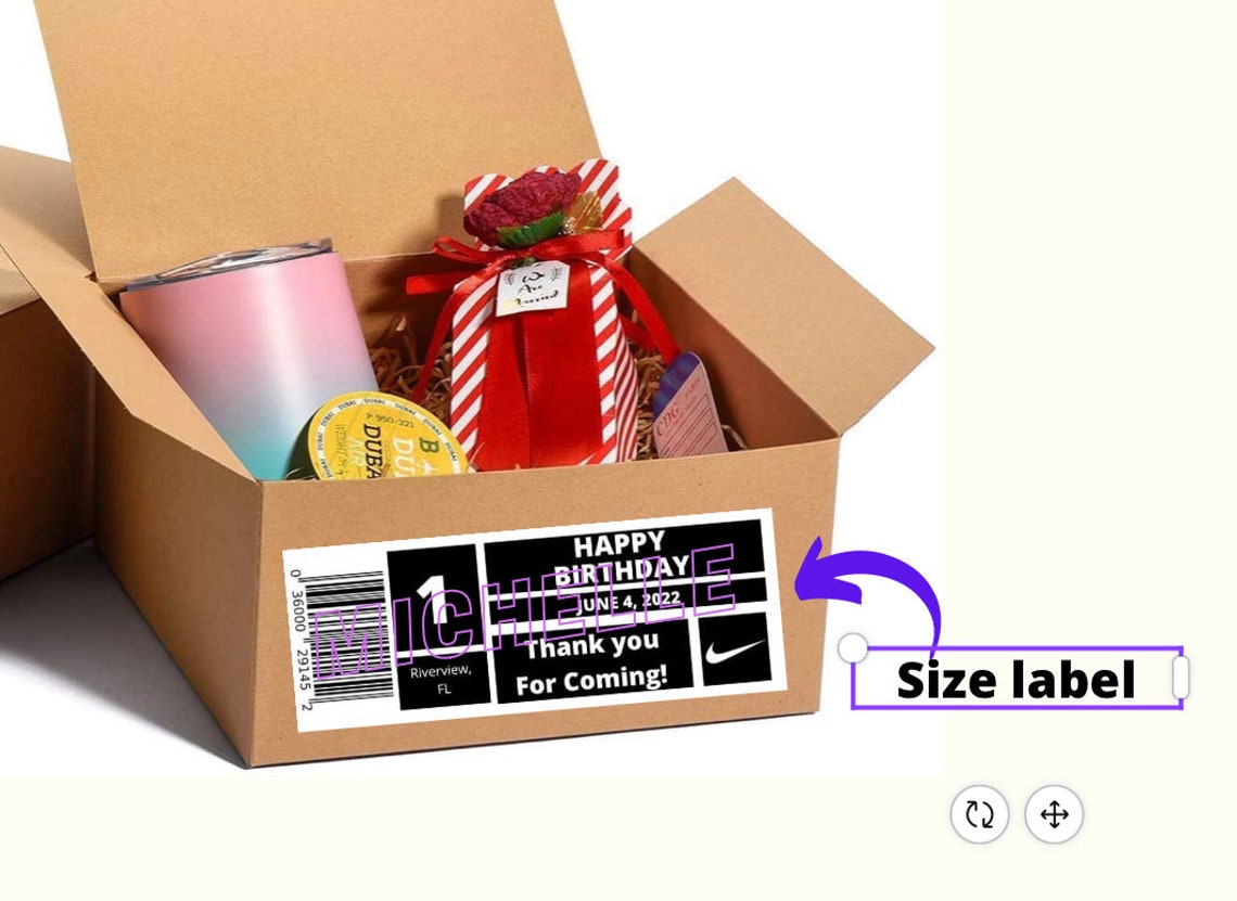 Shoe Box Favor Labels /custom Labels - Etsy