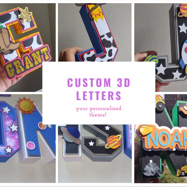 3d Letters - Etsy