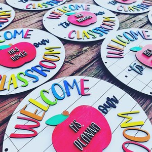 Welcome to Our Classroom Teacher Sign - Etsy