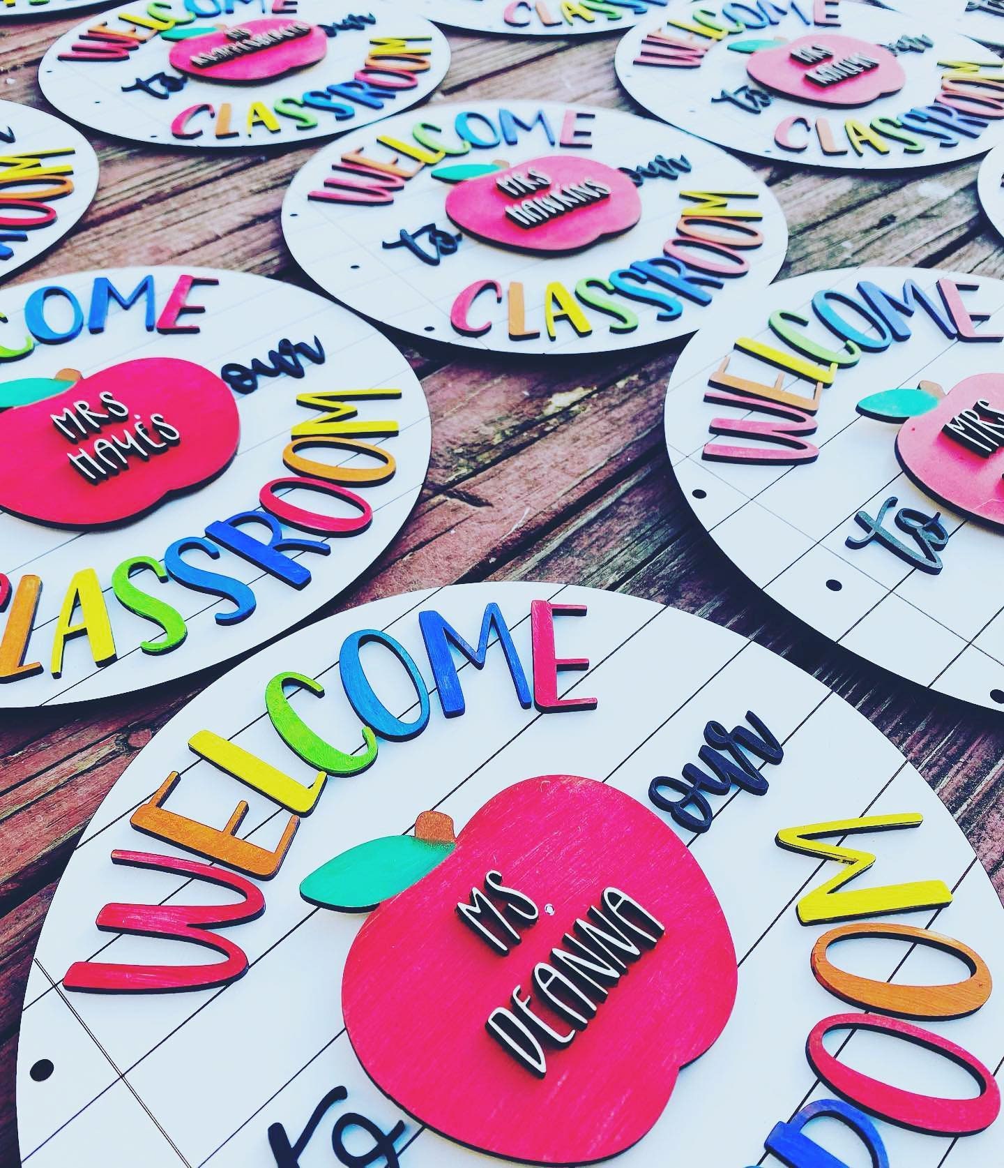 Welcome to Our Classroom Teacher Sign - Etsy