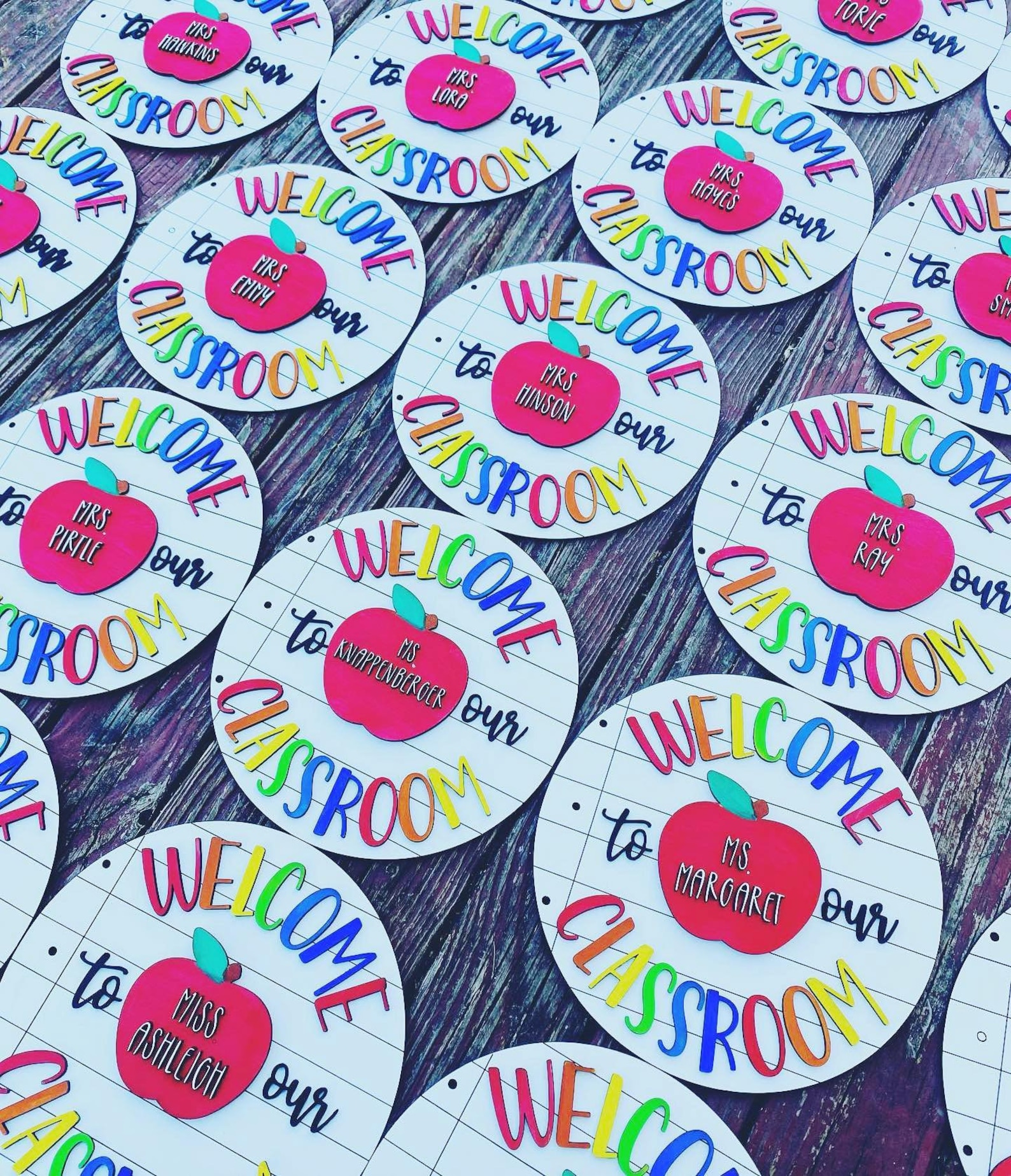 Welcome to Our Classroom Teacher Sign - Etsy