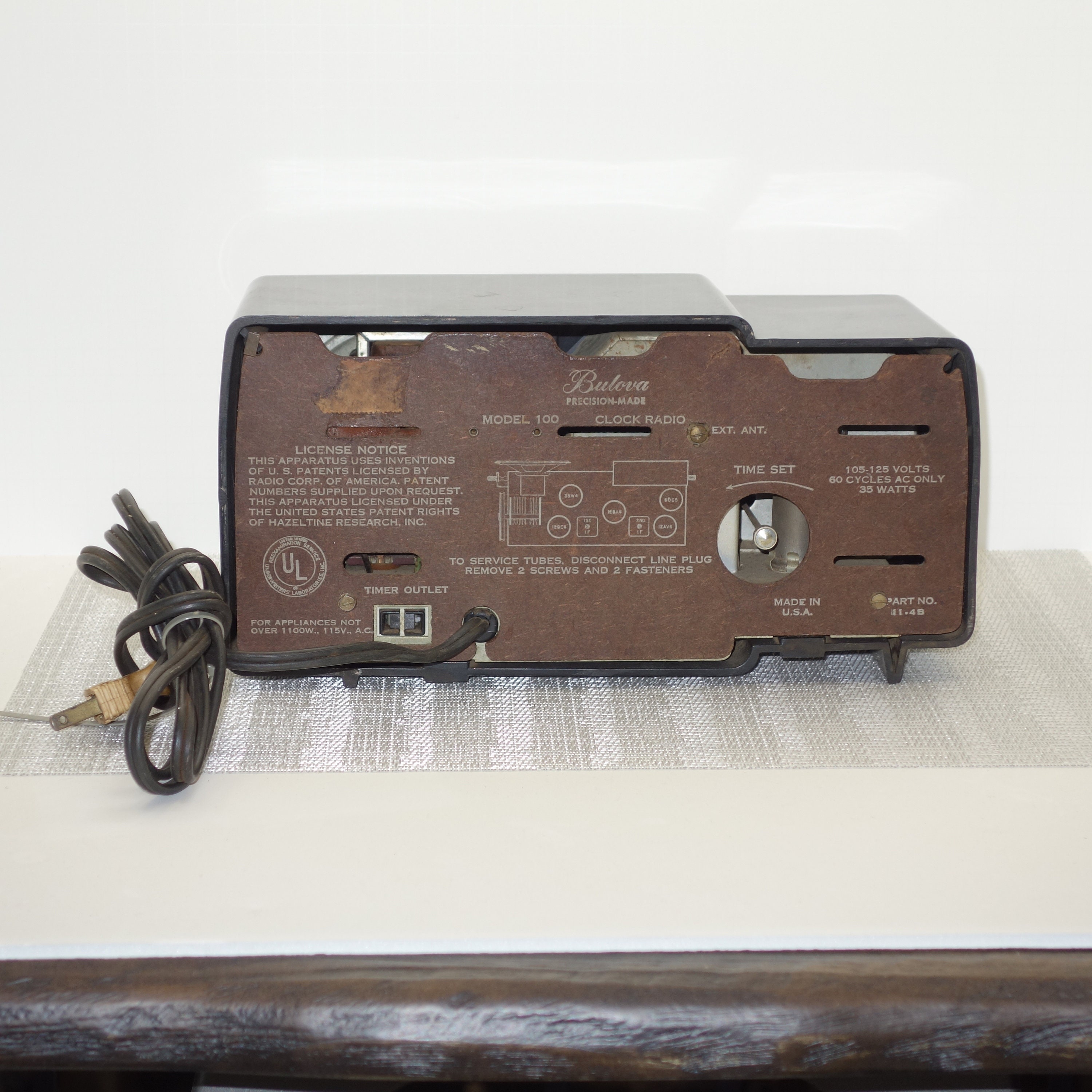 Vintage Bulova Clock Radio - Etsy