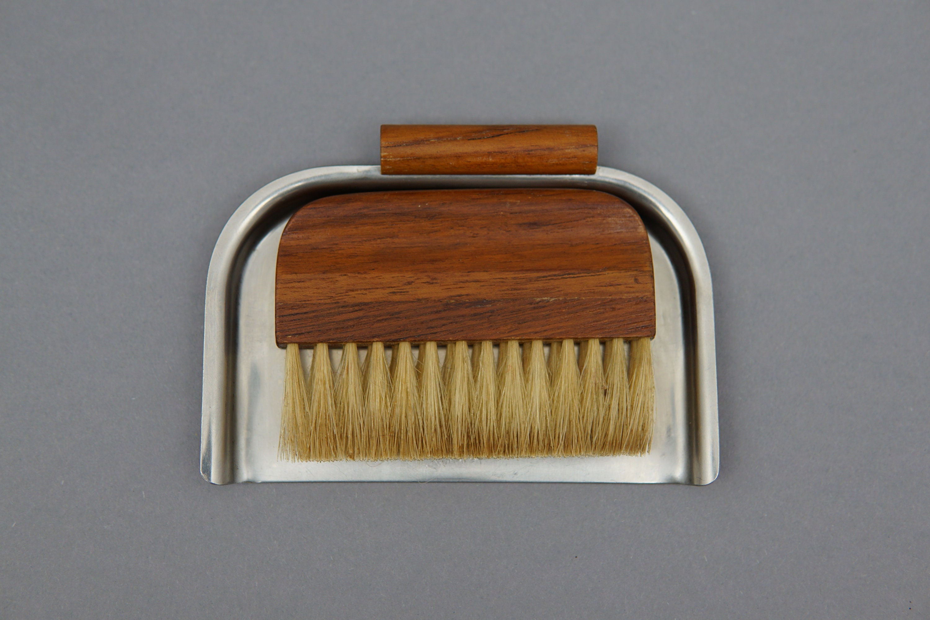 Mid-century Modern HOLMBERGS Table Crumber Set Teak Wood/stainless ...