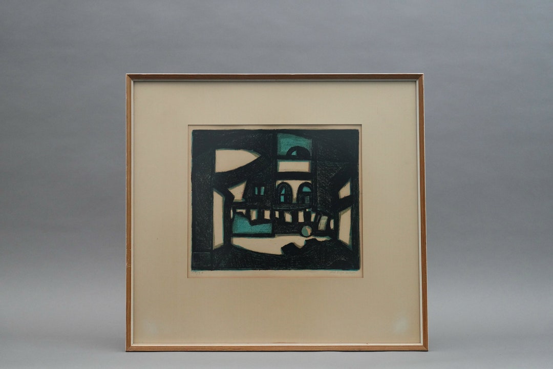51 X 54 Max Gregor Carlsson (S,1914-1996) Original Lithography Signed ...
