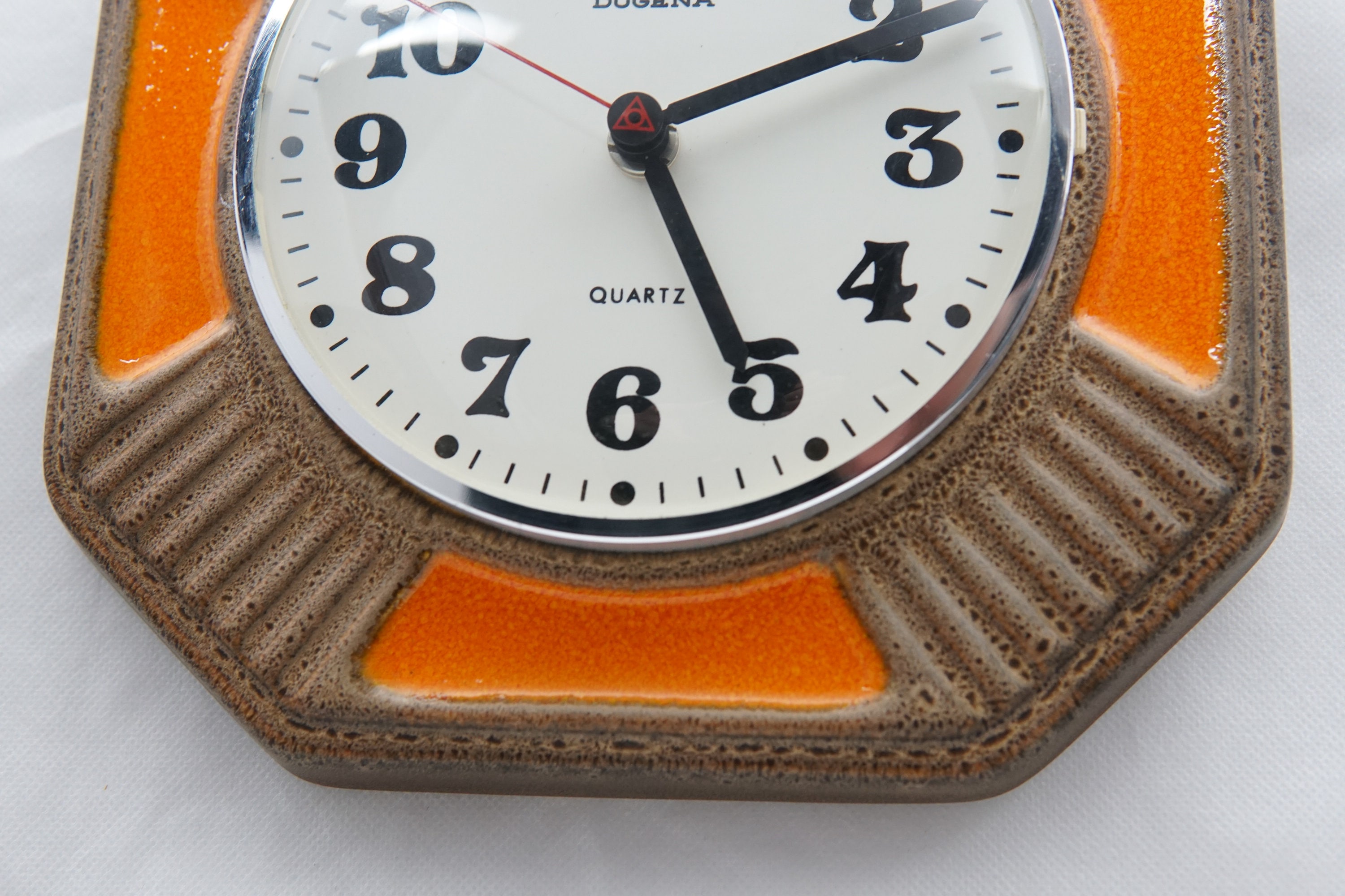 Mid-century Vintage DUGENA QUARTZ Hexagonal Wall Clock - Etsy