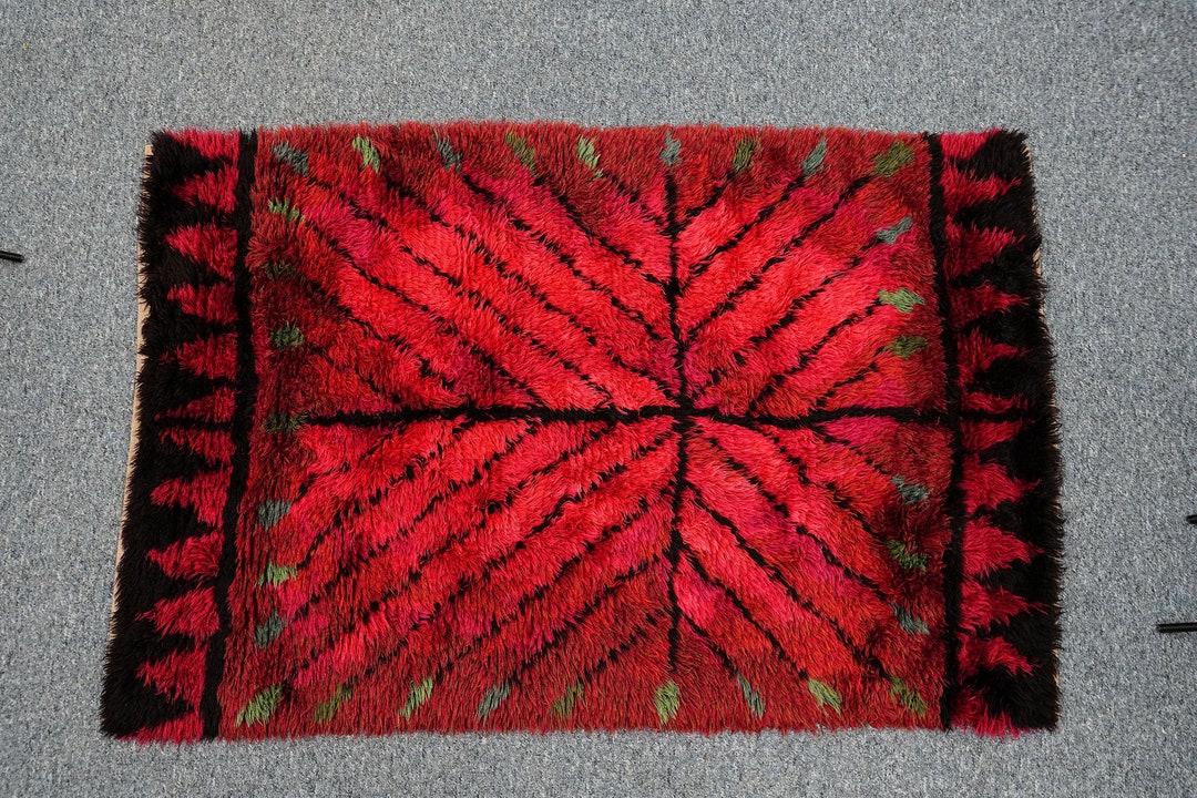 Amazing! Mid-century Modern RYA RUG Panton Era POP Wall Hanging ...