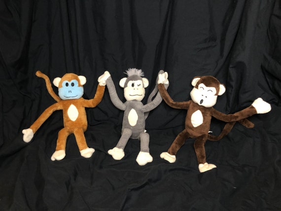 Three Little Monkeys Set | Etsy