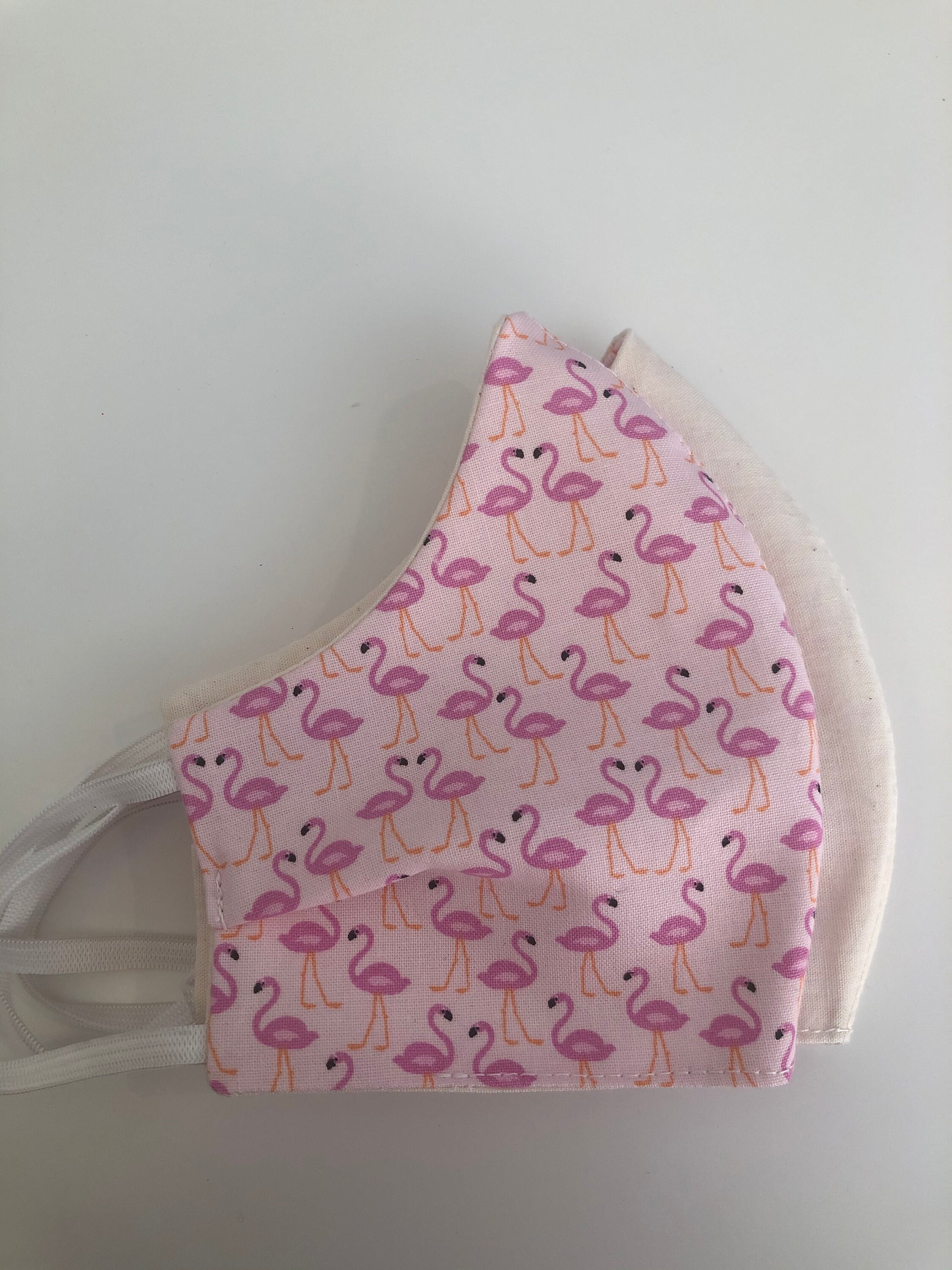 Pink Flamingo Face Mask, Animal Print Face Mask, 100% Cotton Mask, 3 ...