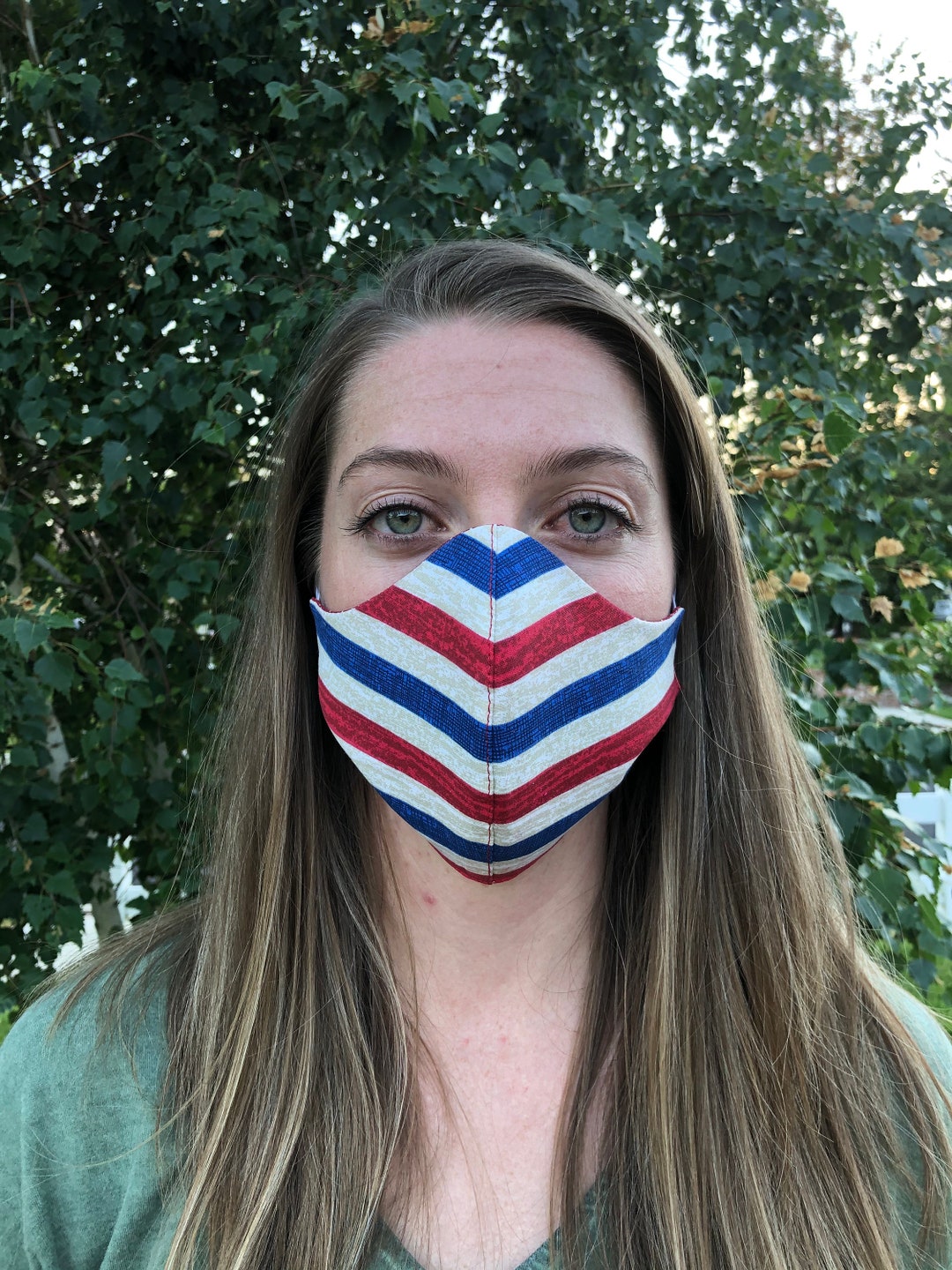 American Flag Face Mask, Patriotic Face Mask, 100% Cotton Mask ...