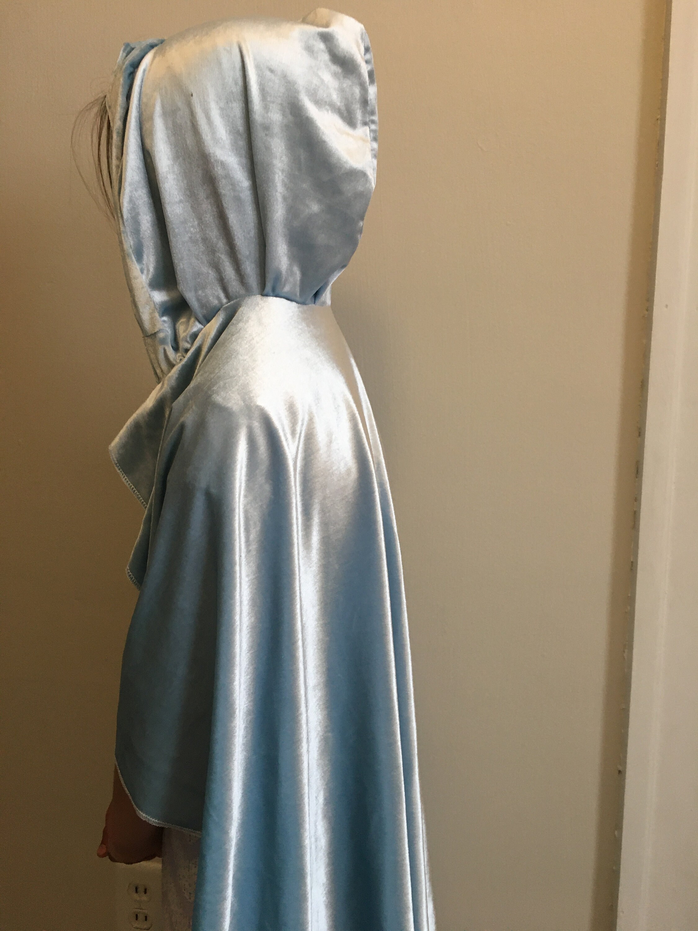 Icy Blue Velvet Cape - Etsy