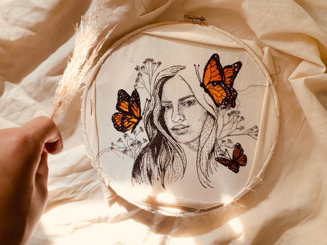 Customizable Gift, Customizable Portrait, Wall Art, Boho Decor ...