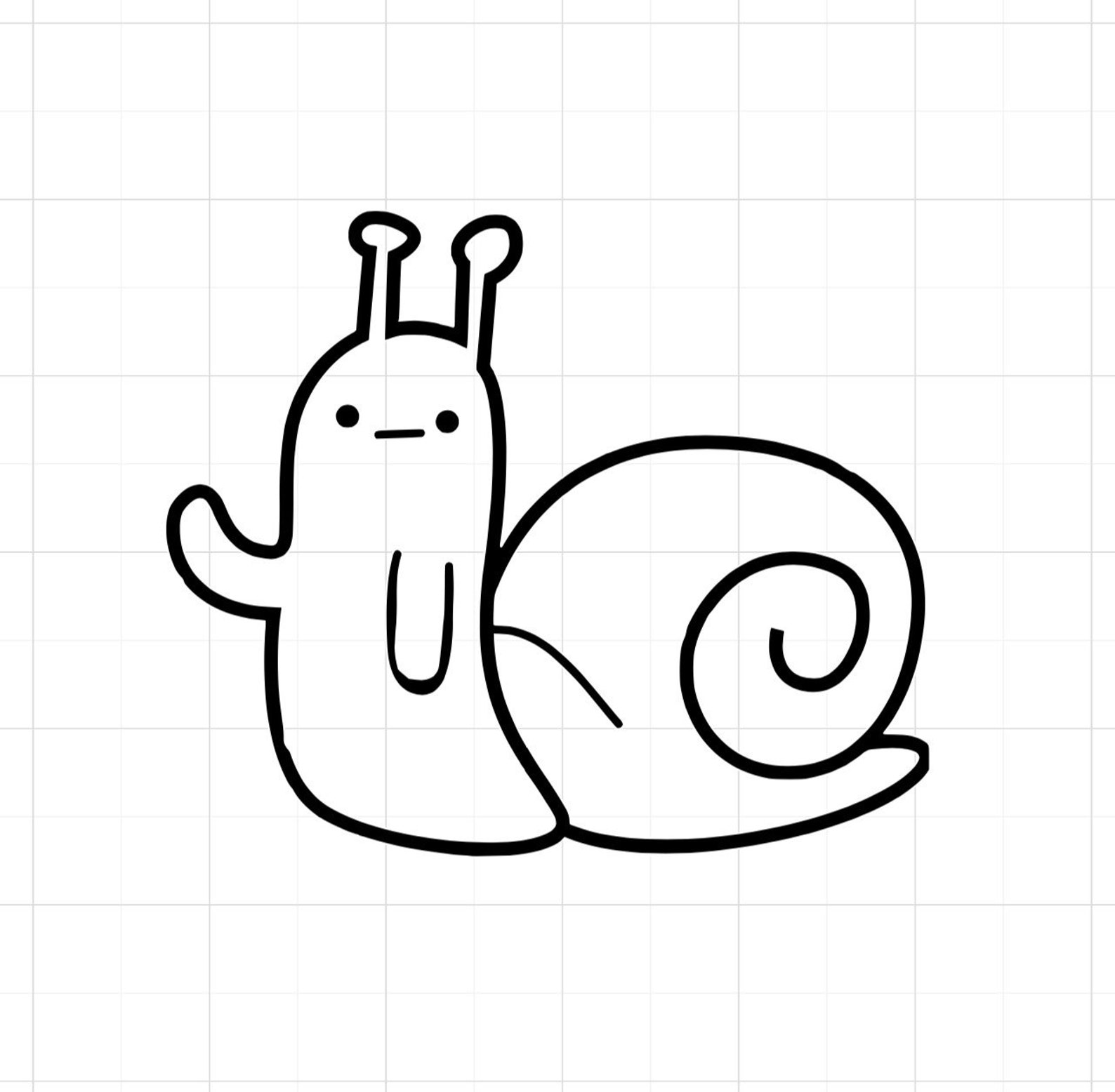 Adventure Time Snail Sticker/decal - Etsy