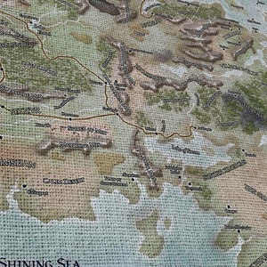 Dungeons & Dragons, Forgotten Realms Map, Map of Fearun, 1 Piece Canvas ...