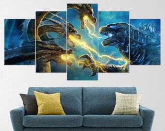 Godzilla Wall Art - Etsy