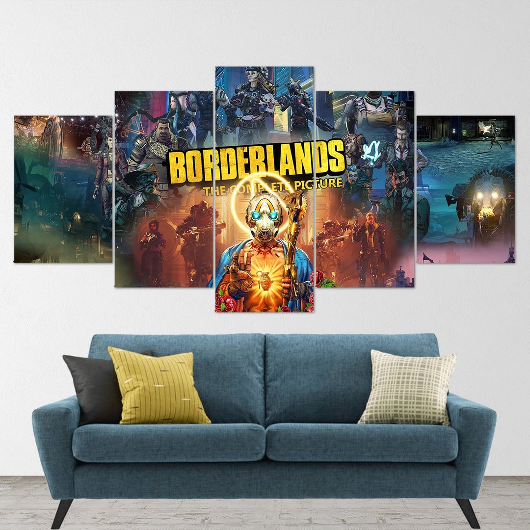 Borderlands 3, Psycho, 5 Piece Canvas Wall Art, Borderlands Wall Art ...