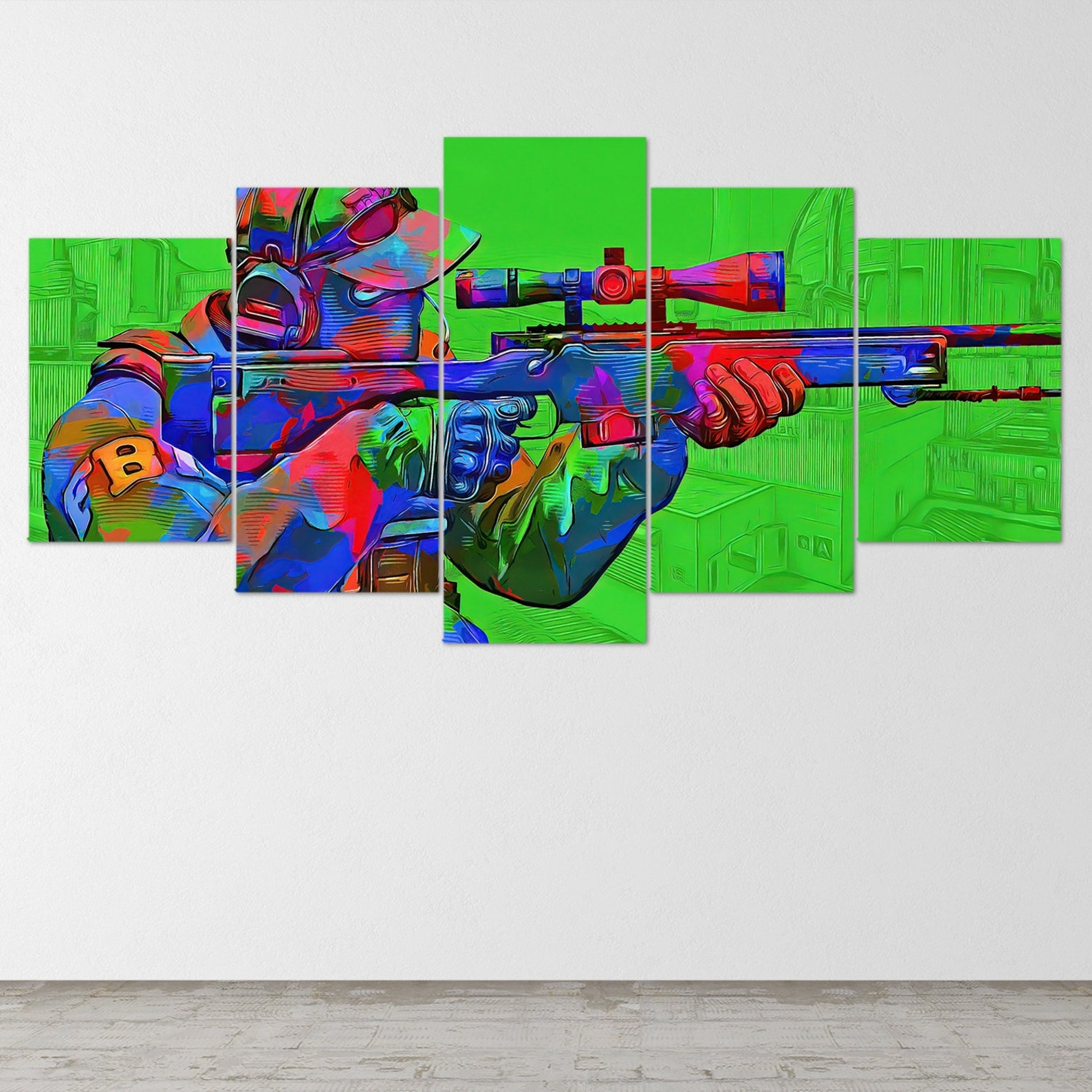 CSGO 5 Piece Canvas Wall Art Counter Strike Global Offensive - Etsy