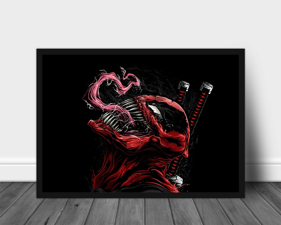Deadpool Venom Symbiote, Poster Wall Art, Deadpool Printable, Deadpool ...